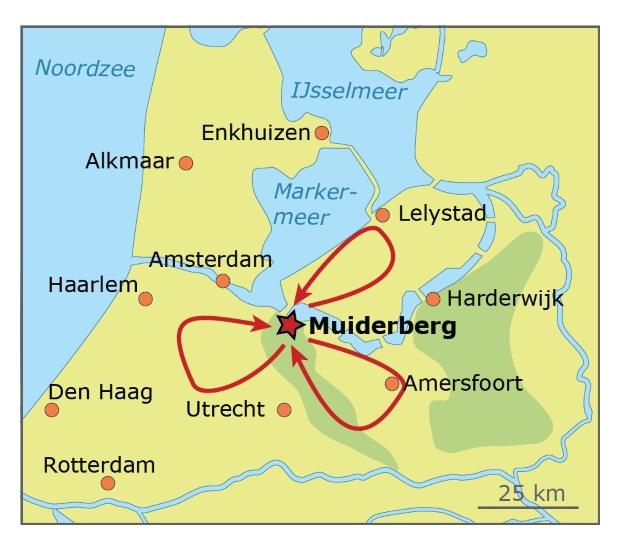 Nordholland Sternradtour ab Muiderberg 3 Übernachtungen buchen