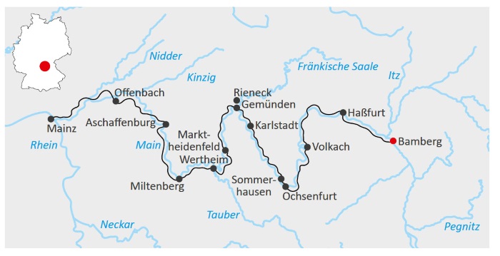 Radreise am Main für Entdecker von Bamberg nach Mainz 10 Übernachtungen ...